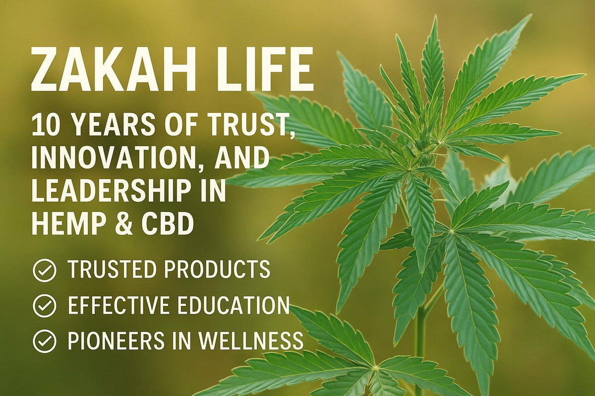 Zakah Life: 10 Years of Trust, Innovation, and Leadership in Hemp & CB | Zakah Life
